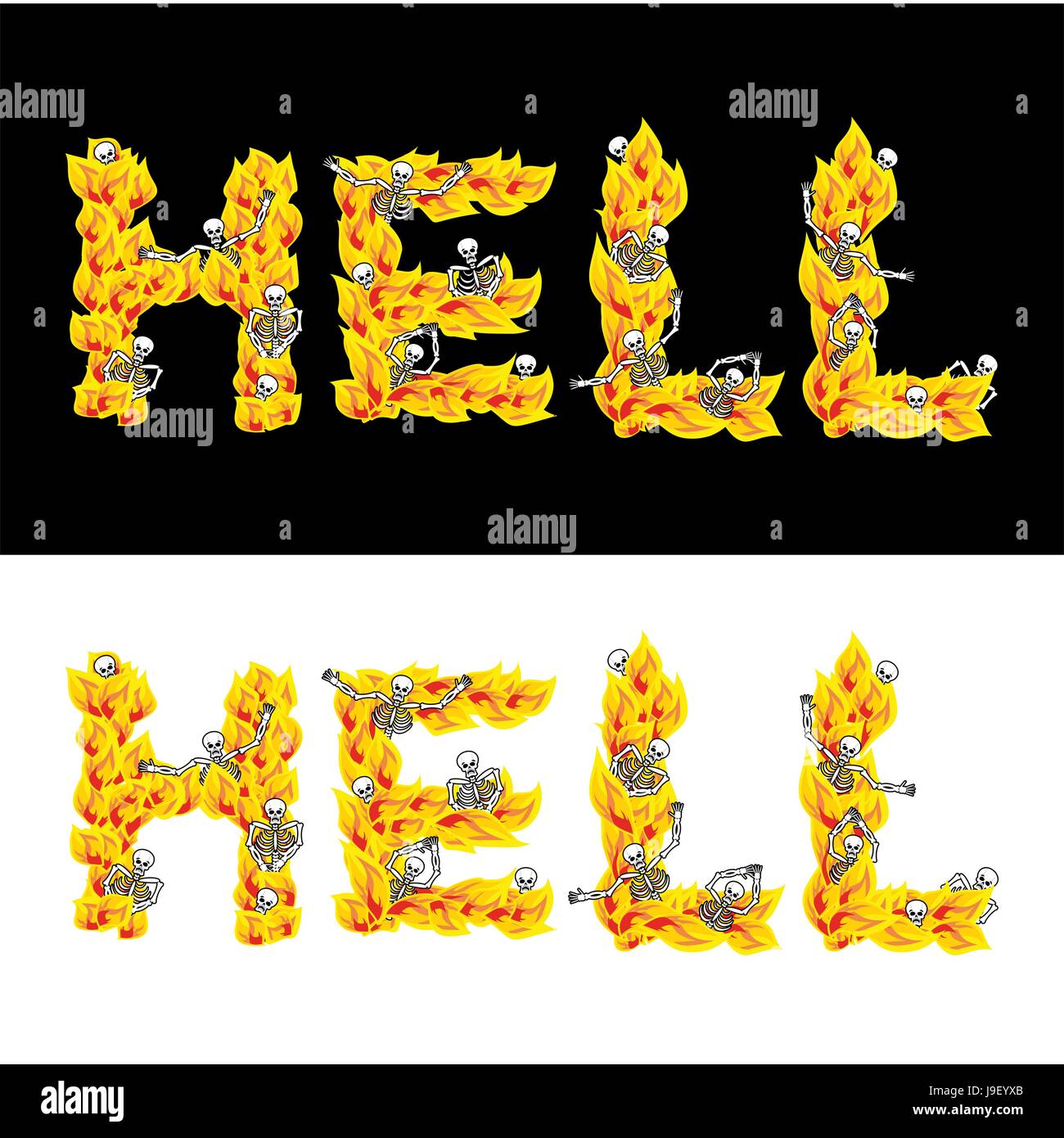 Curse of inferno Stock Vector Images - Alamy