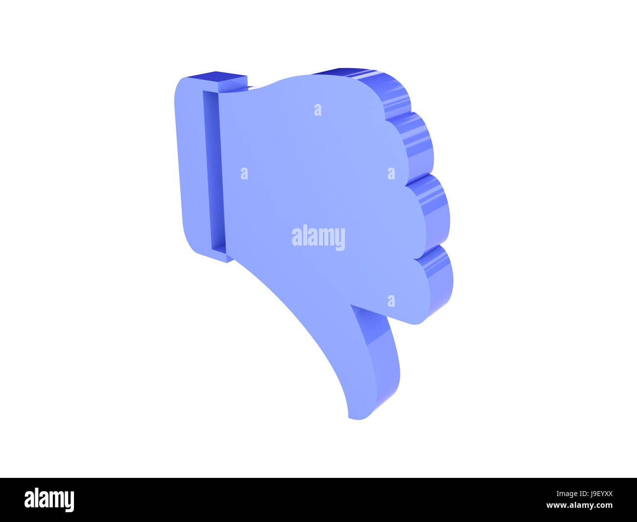 Unlike icon over white background. Concept 3D illustration Stock Photo ...