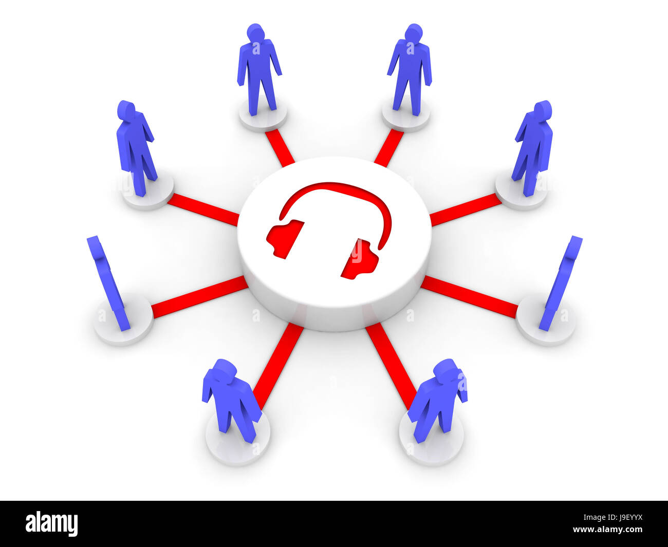 Team listen Cut Out Stock Images & Pictures - Alamy