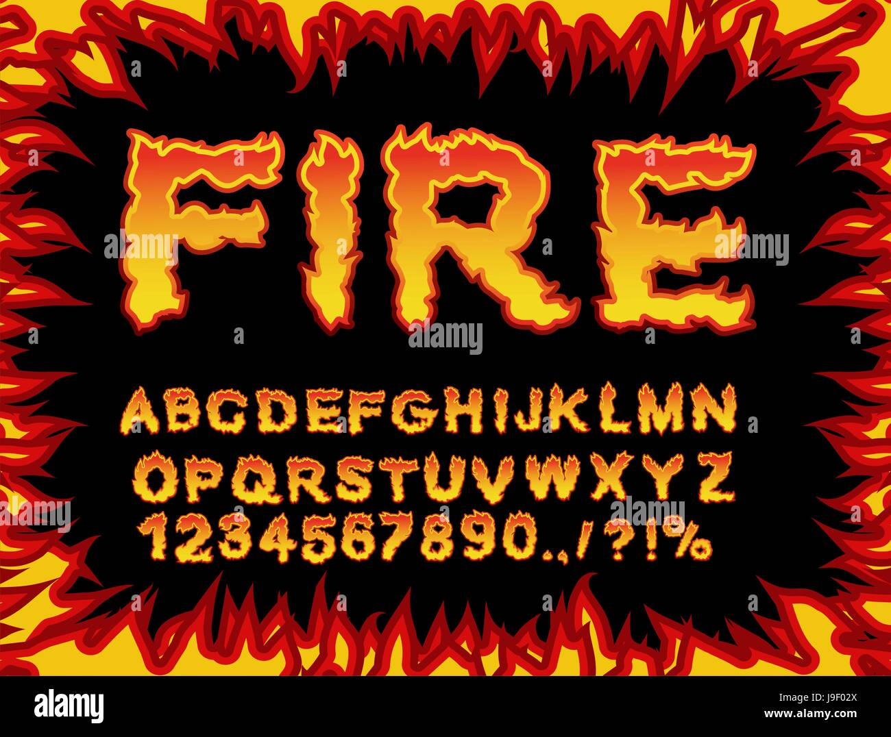 Flame alphabet hi-res stock photography and images - Alamy