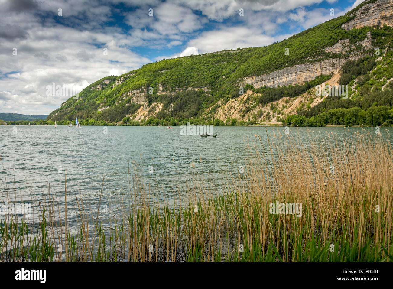 Nantua lake. Ain. France Stock Photo - Alamy