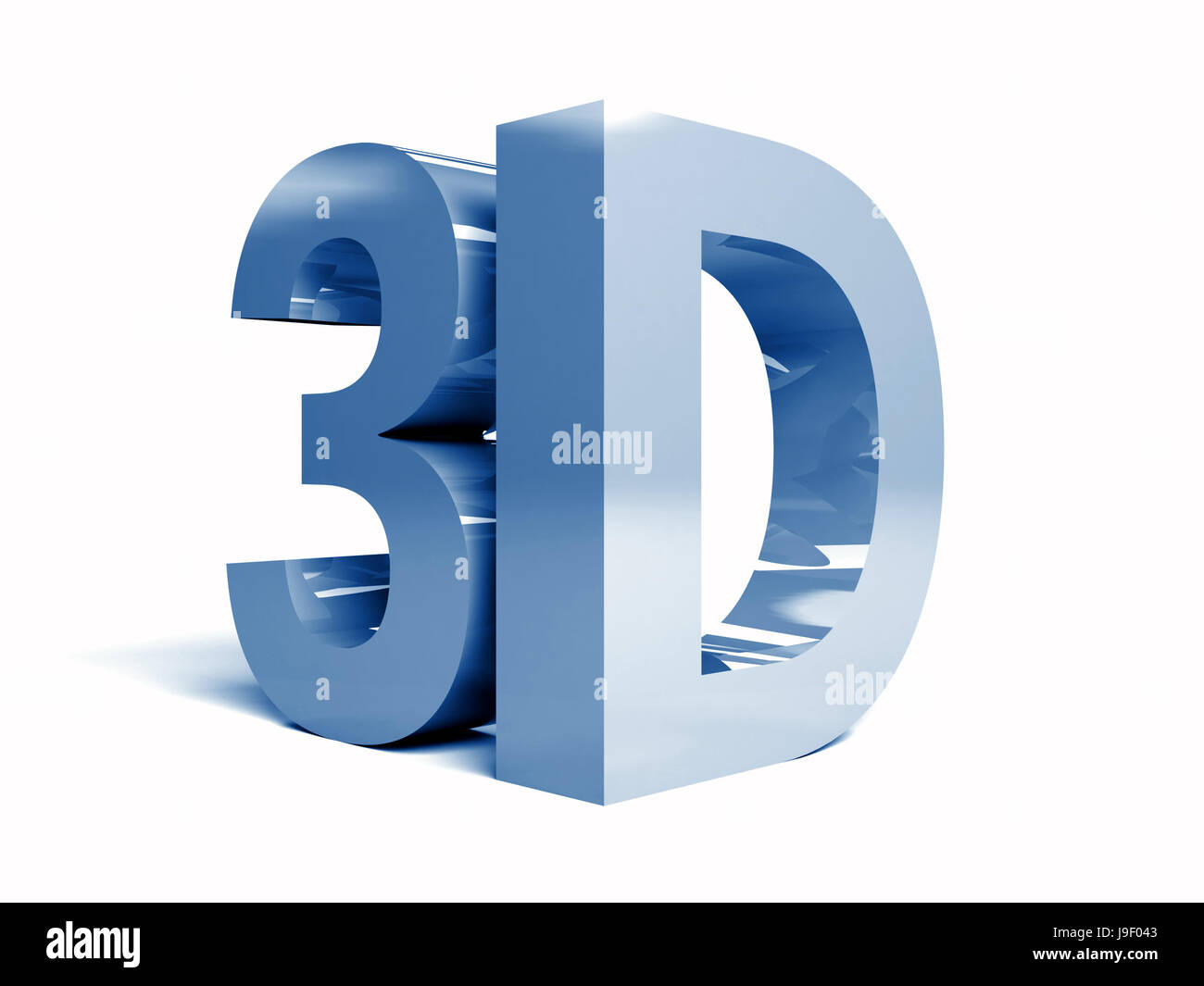 Word 3D on white background. Concept 3D illustration Stock Photo - Alamy
