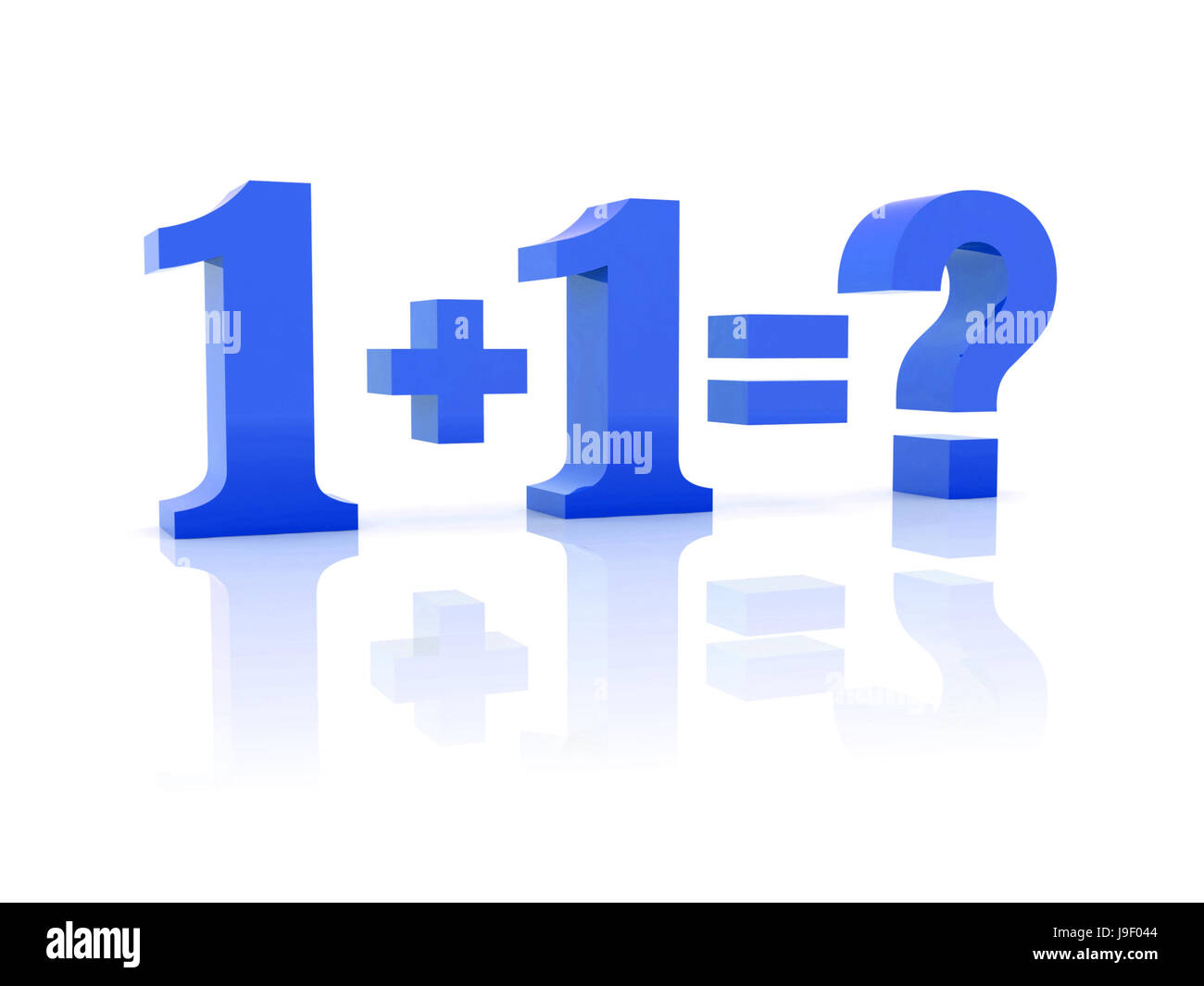 Simple math. Concept 3D illustration Stock Photo - Alamy