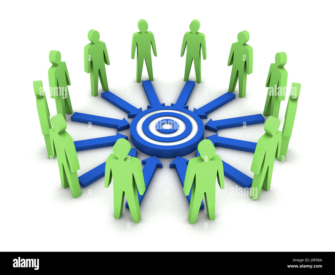 Teamwork working towards common target hi-res stock photography and ...