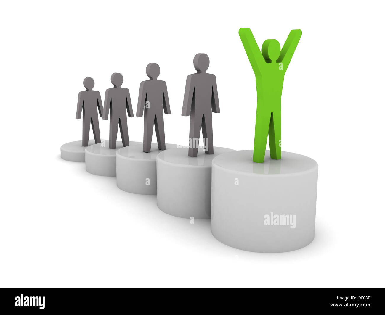 Steps to success. Ladder of success. Concept 3D illustration Stock ...