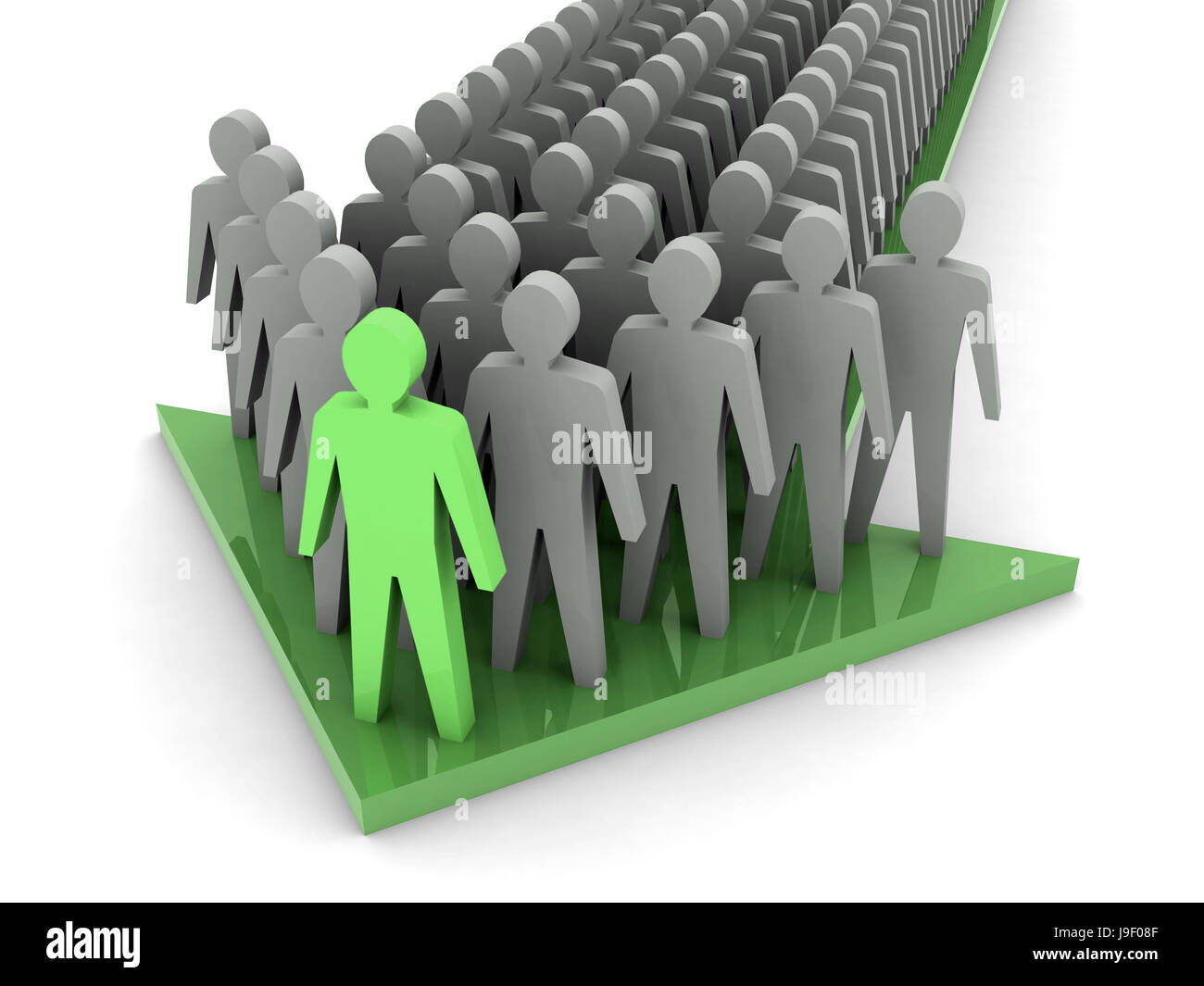 3d team leader boss company green teamwork hi-res stock photography and ...