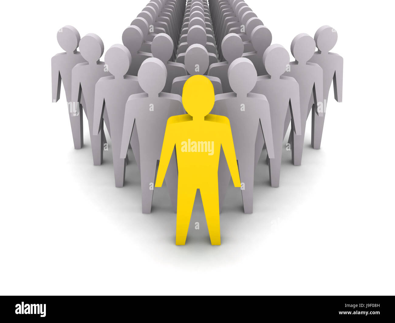 Team leader. Company boss. Teamwork. Concept 3D illustration Stock ...