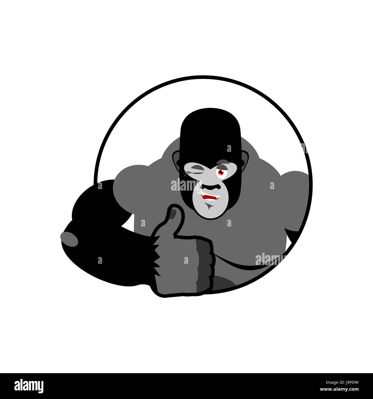 Big ape gesture Stock Vector Images - Alamy