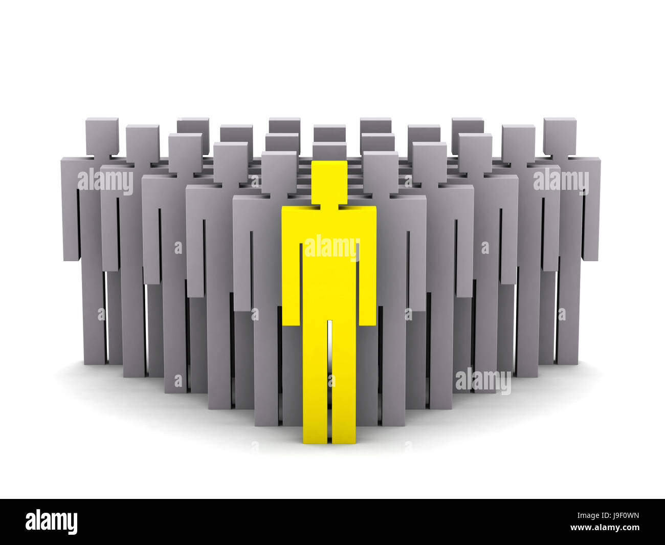 Team leader. Company boss. Teamwork. Concept 3D illustration Stock ...