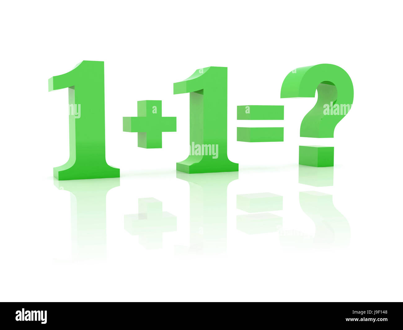 Simple math. Concept 3D illustration Stock Photo - Alamy