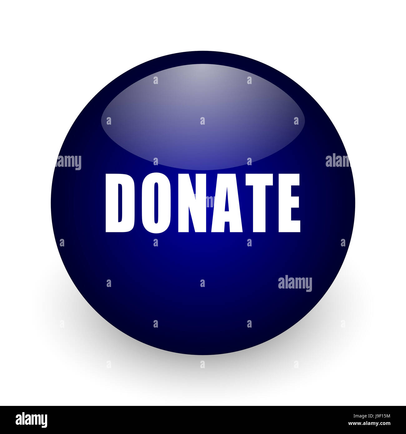 Blue Donate Button