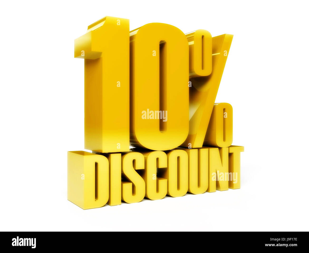10 percent discount icon yellow hi-res stock photography and images - Alamy