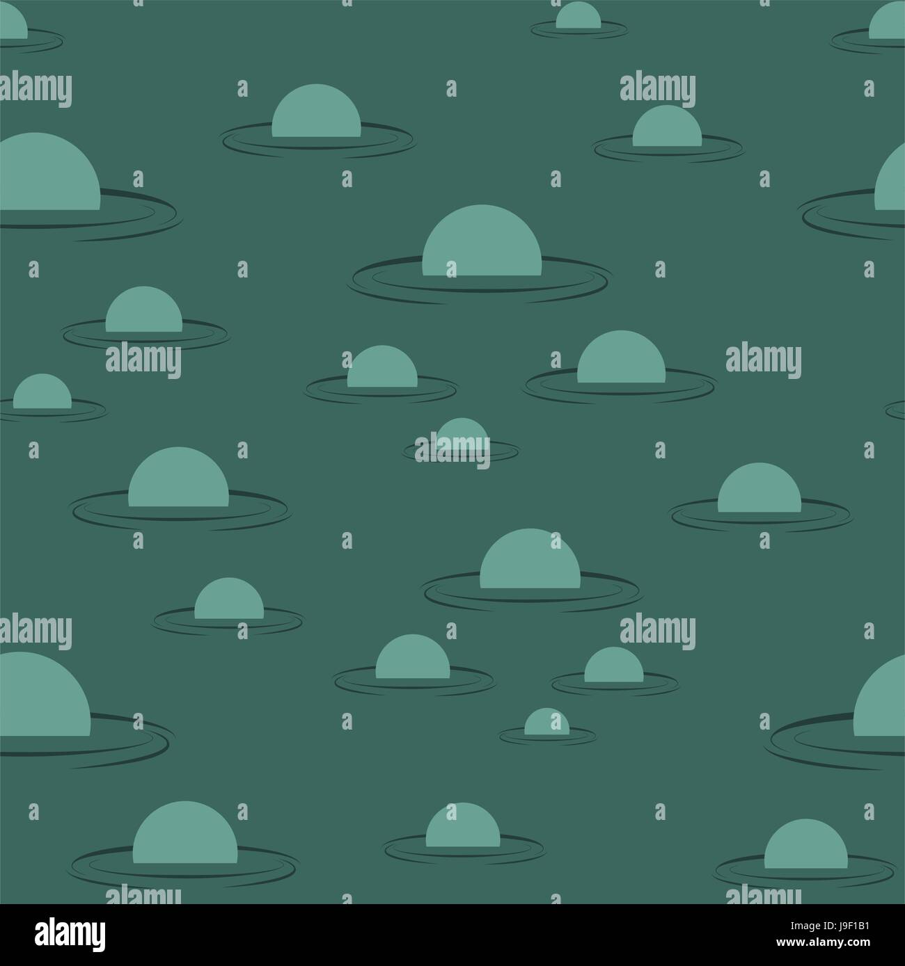 Swamp seamless pattern. Big green morass texture. Bubbles on background ...