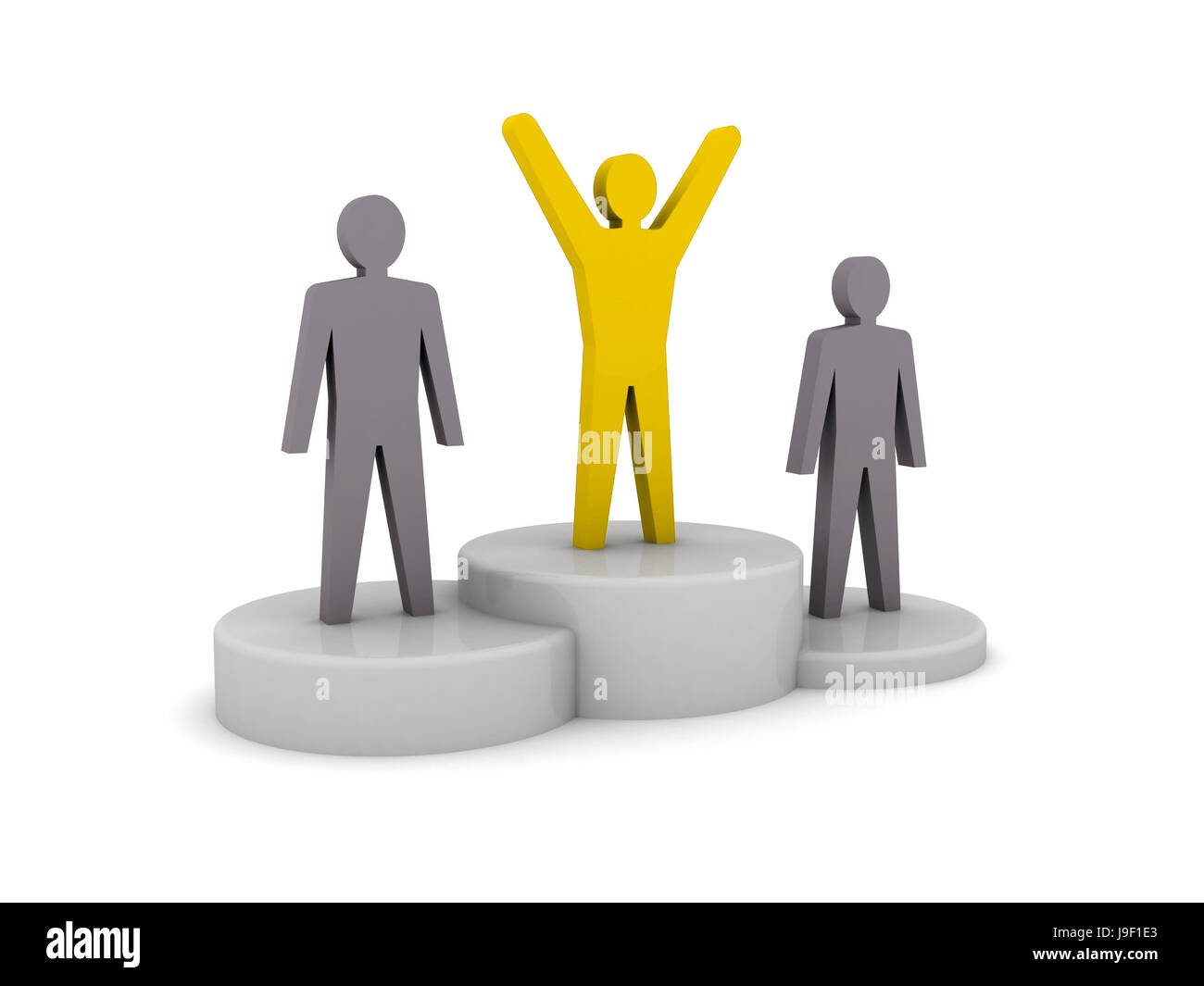 Winners podium. Concept 3D illustration Stock Photo - Alamy