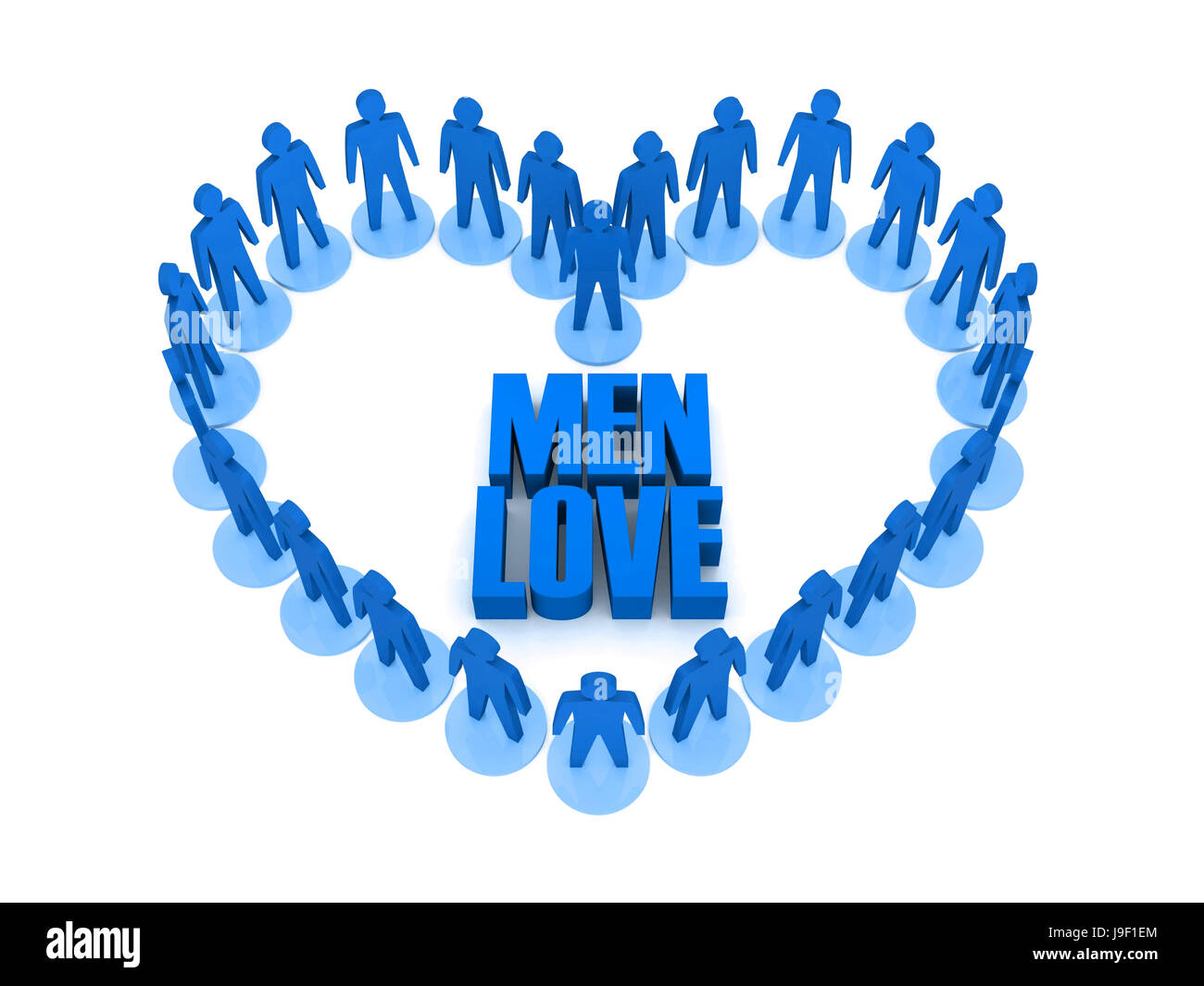Men love concept 3d hi-res stock photography and images - Alamy