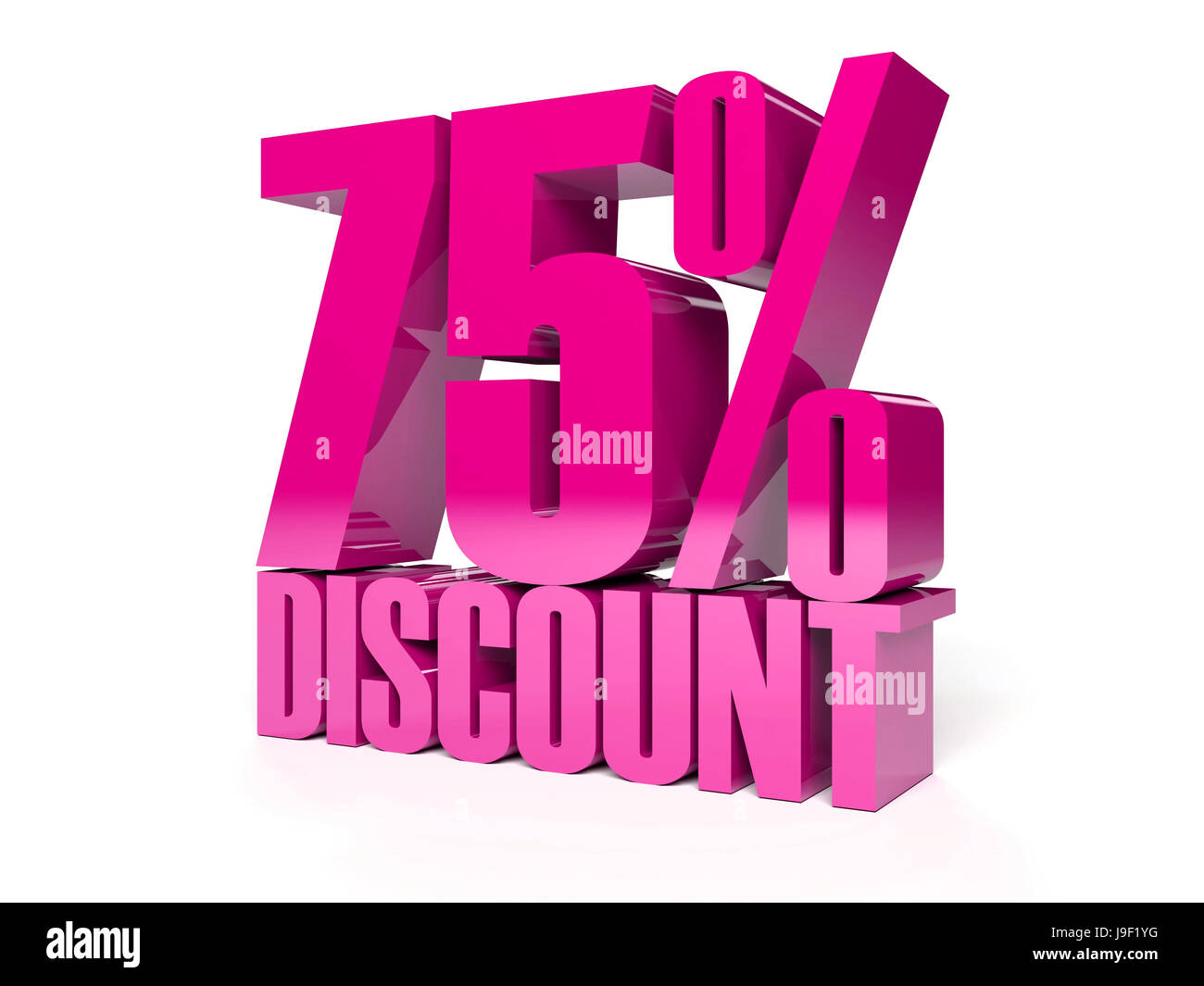 75 percent reduction sign hi-res stock photography and images - Alamy