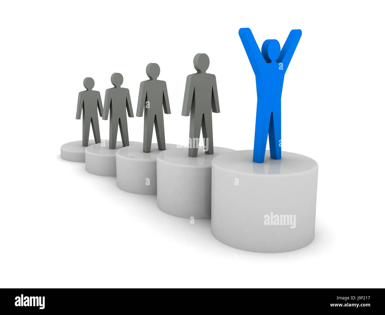 Steps to success. Ladder of success. Concept 3D illustration Stock ...
