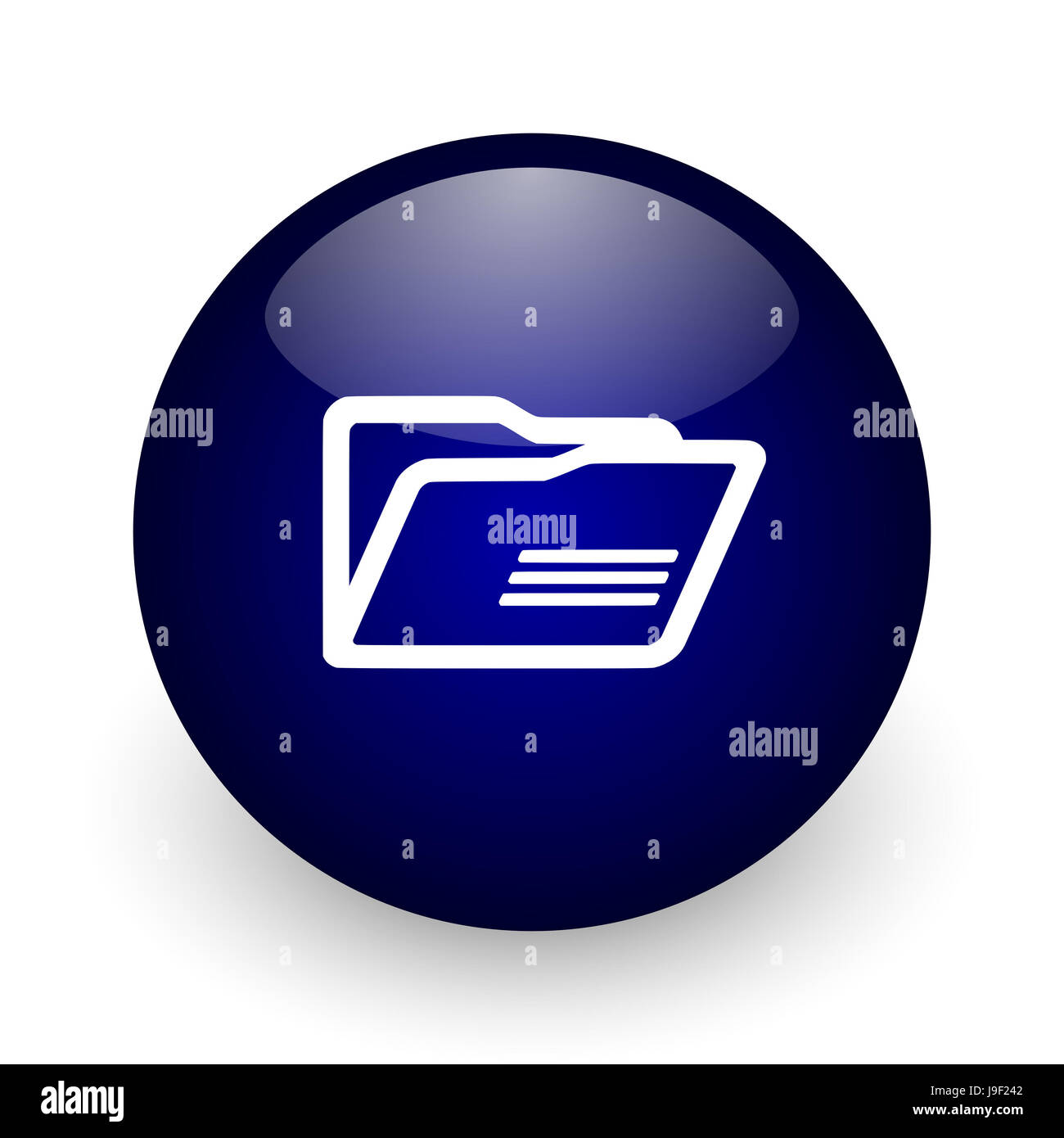 Glossy folder icon mobile app hi-res stock photography and images - Alamy