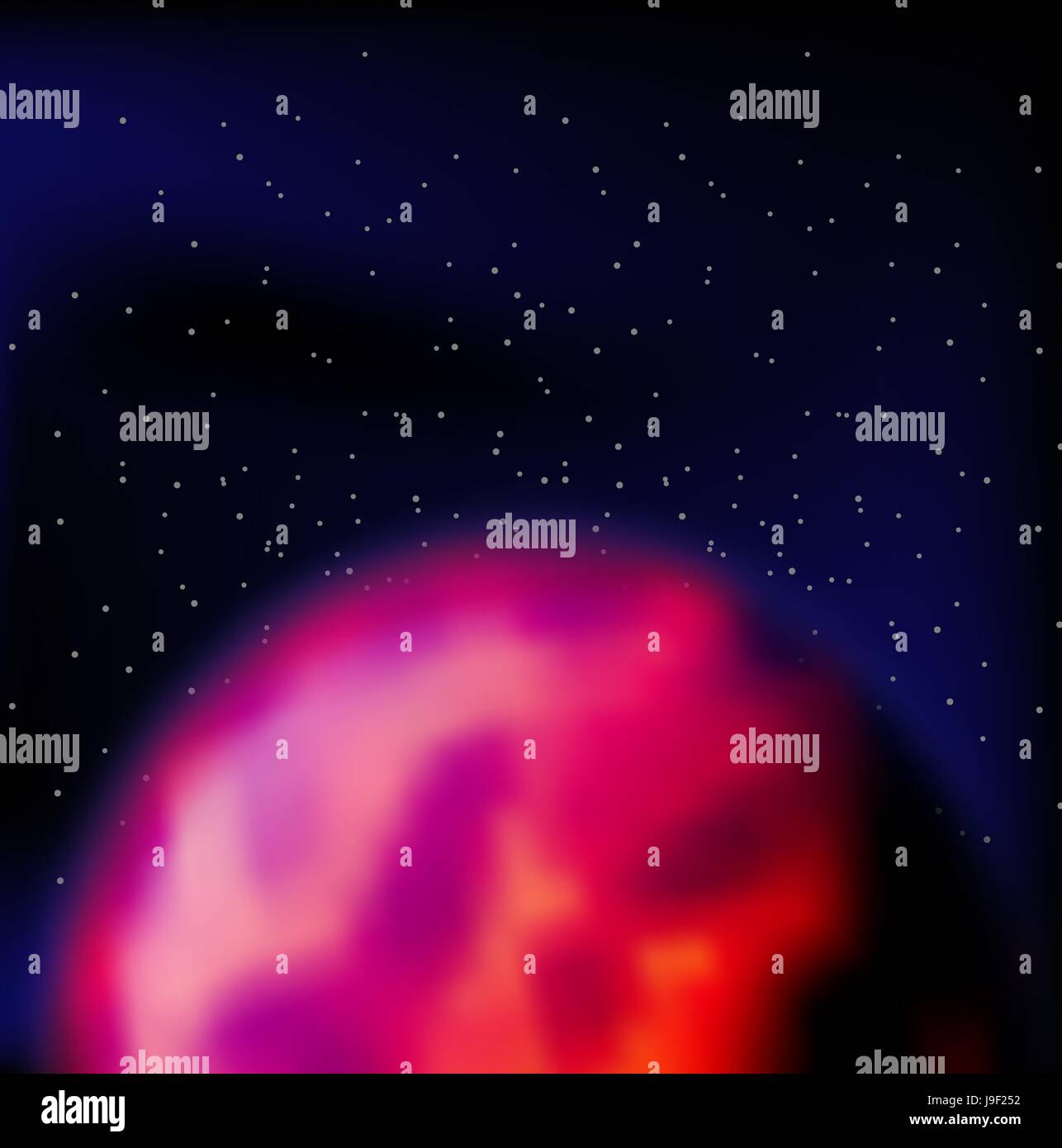Desert planet nebula on Stock Vector Images - Alamy