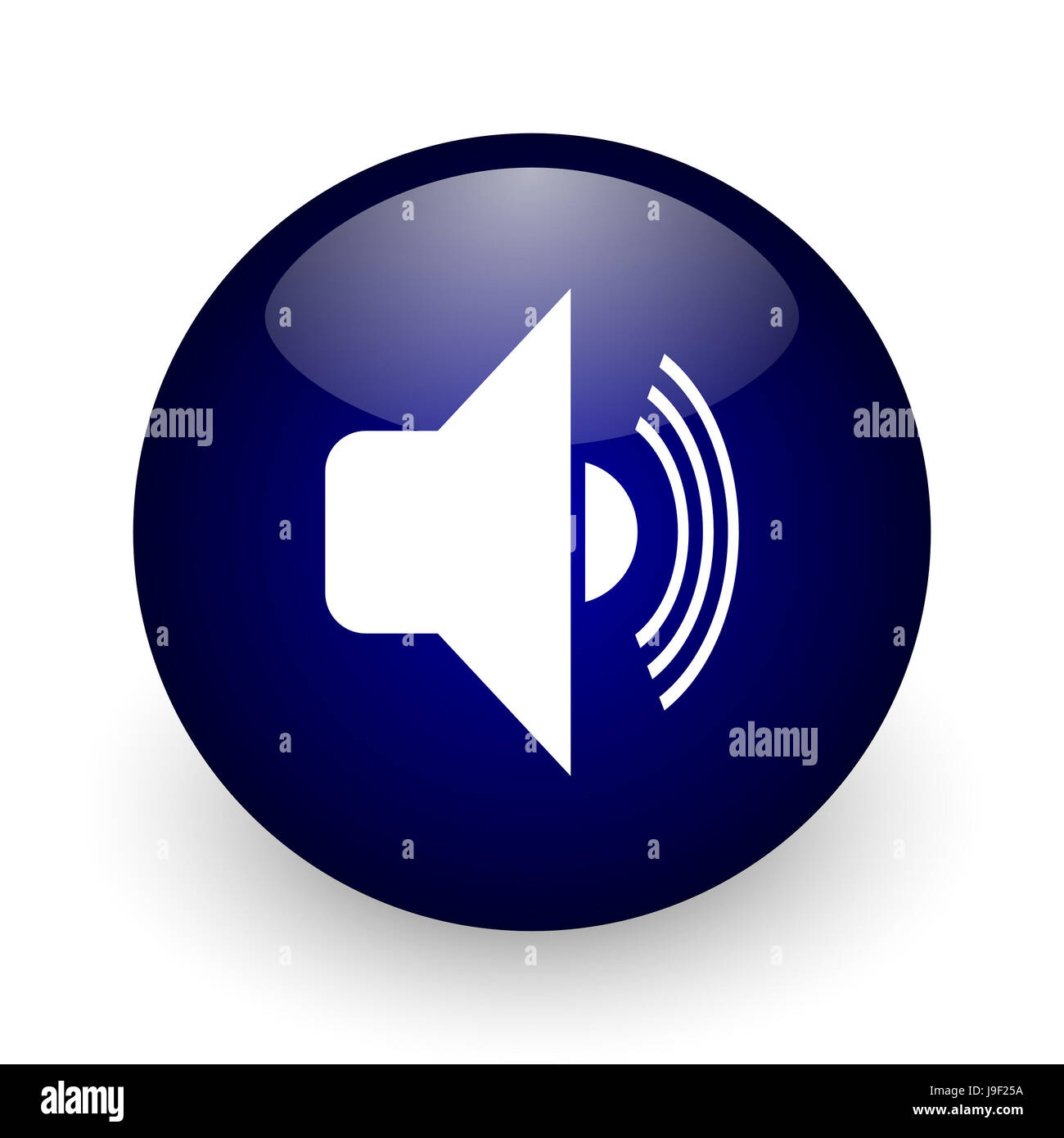 Speaker volume icon symbol 3d hi-res stock photography and images - Alamy
