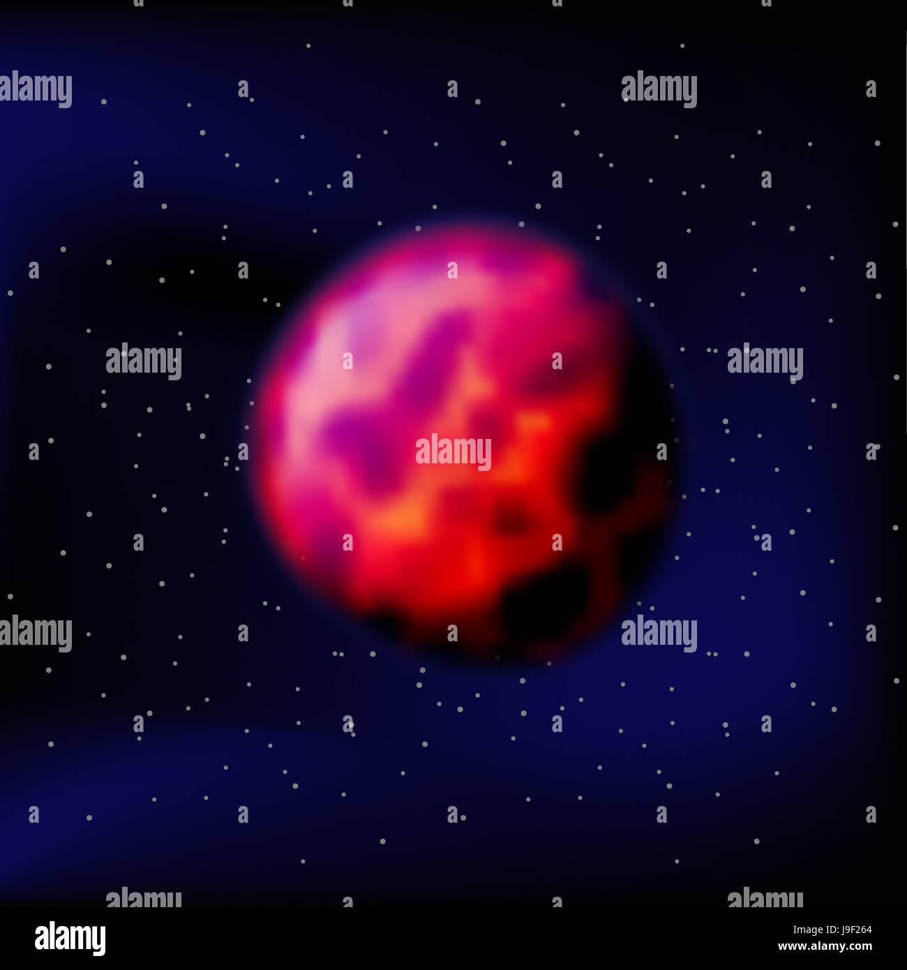 Desert planet nebula on Stock Vector Images - Alamy