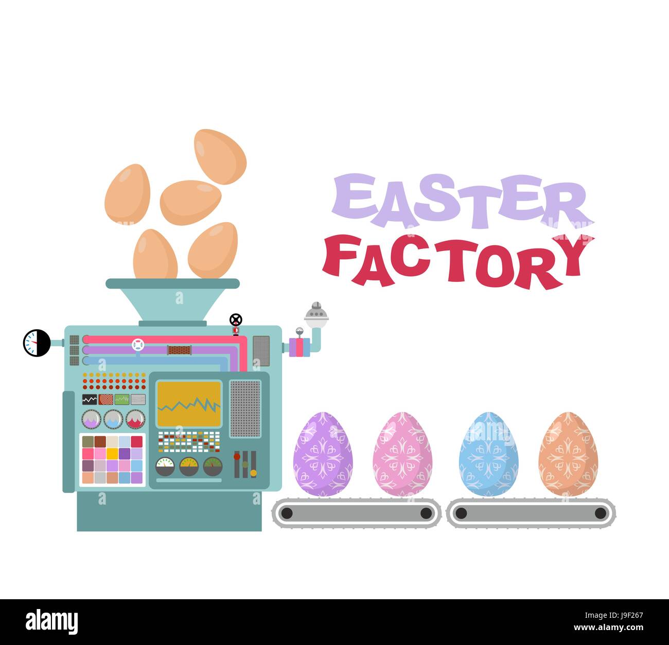 Traditional egg production Stock Vector Images - Alamy