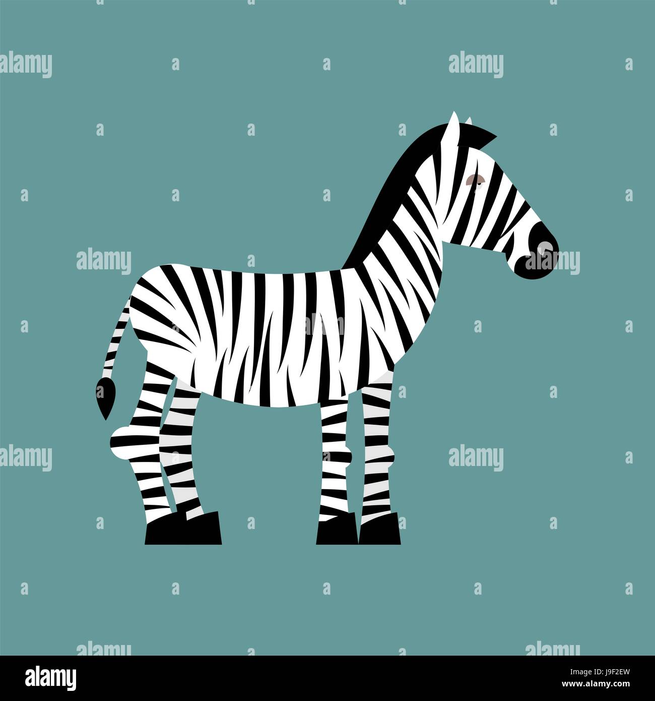 Zebra side view Stock Vector Images - Alamy