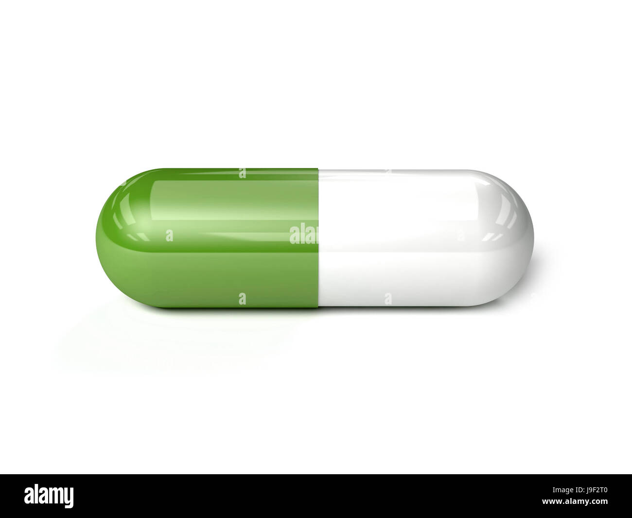 Medical pill. Over white background. Concept 3D illustration Stock ...