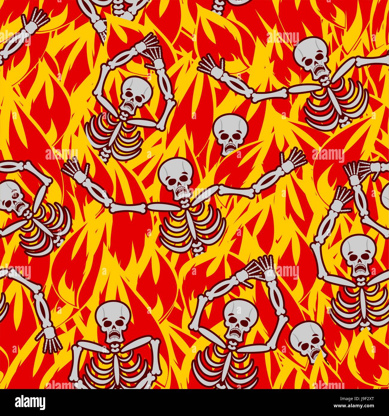 Screaming skeleton Stock Vector Images - Alamy