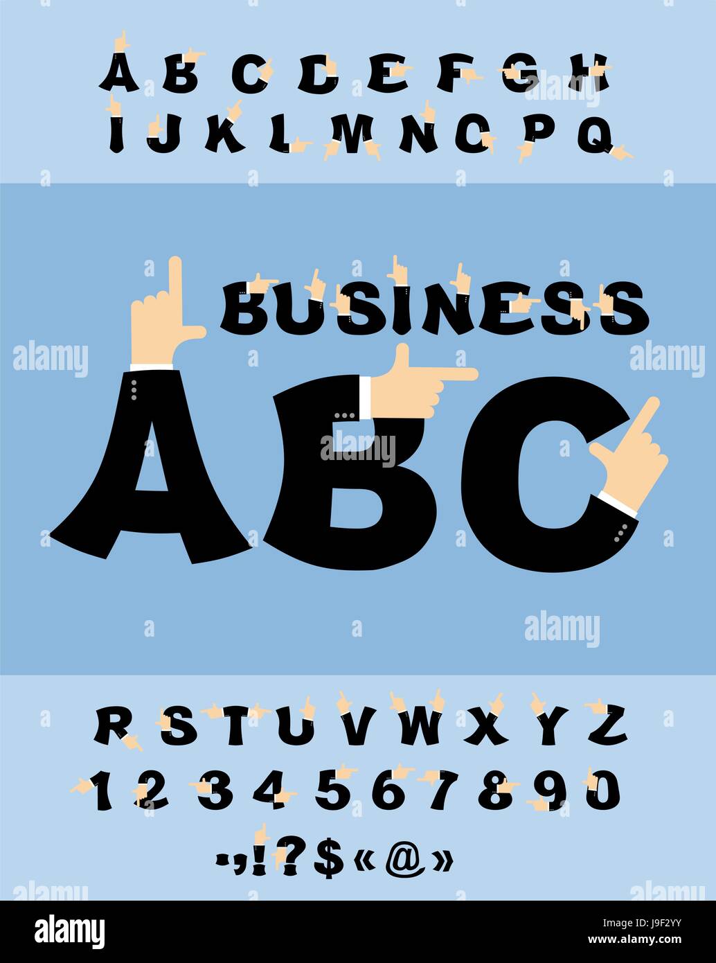 Arm alphabet Stock Vector Images - Alamy