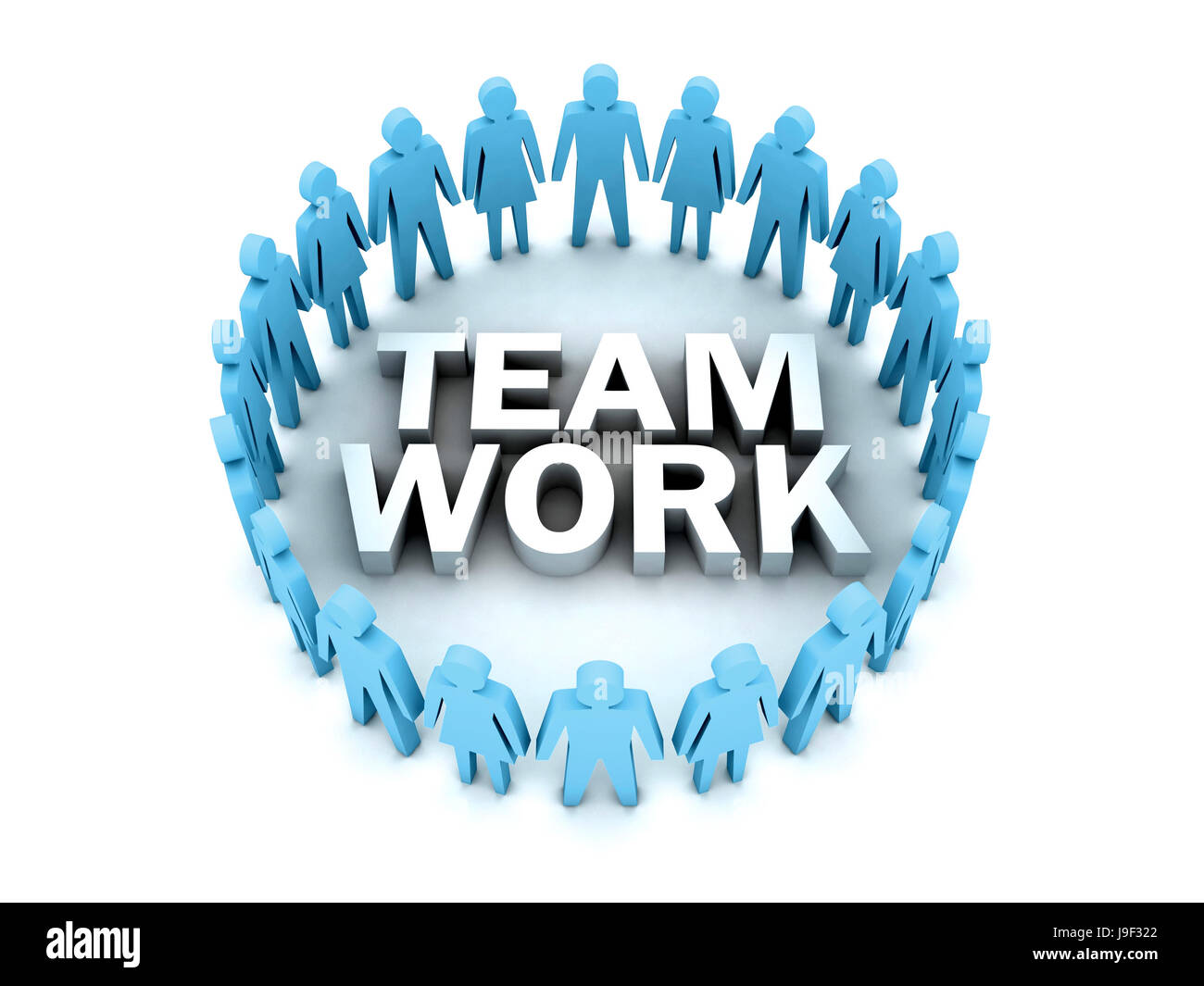 3d white people work together hi-res stock photography and images - Alamy