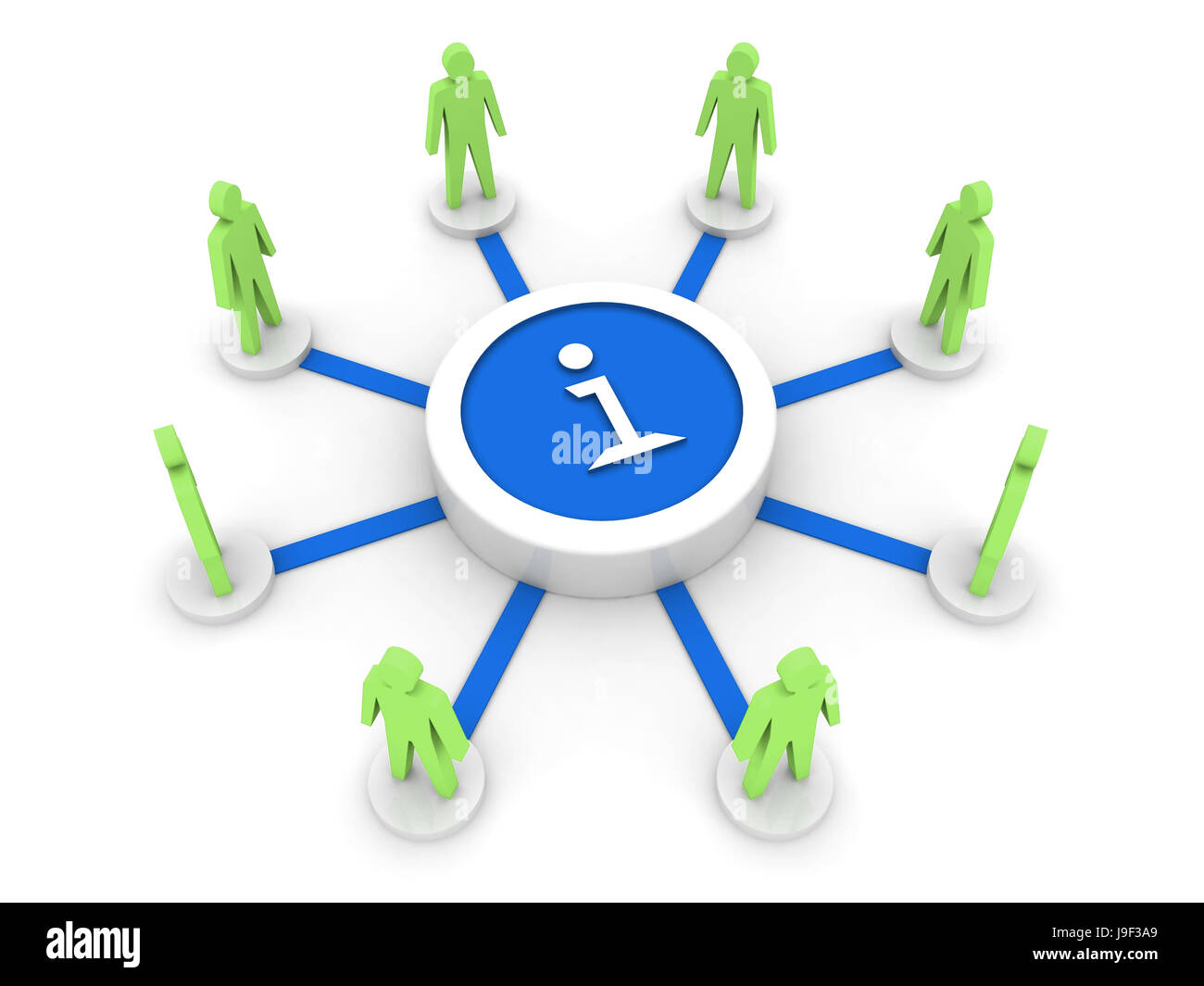 Source of information. Concept 3D illustration Stock Photo - Alamy