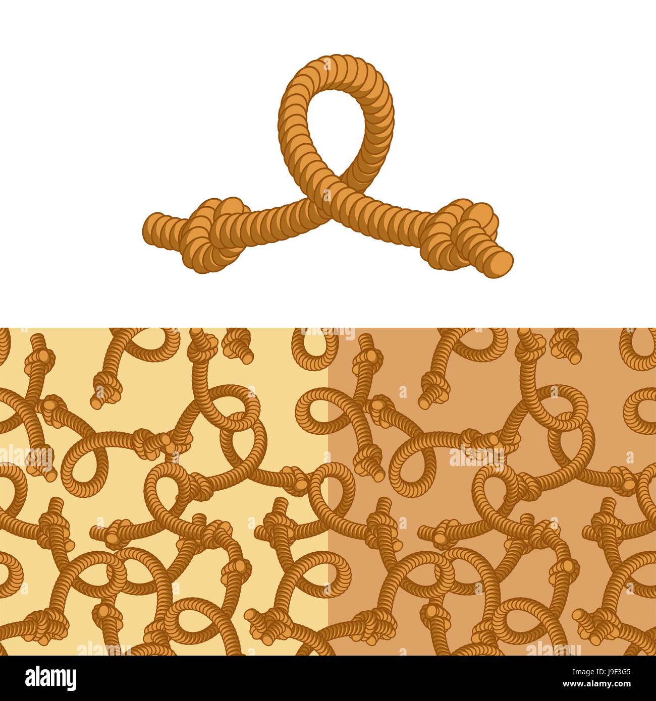 Thick rope isolated Stock Vector Images - Alamy