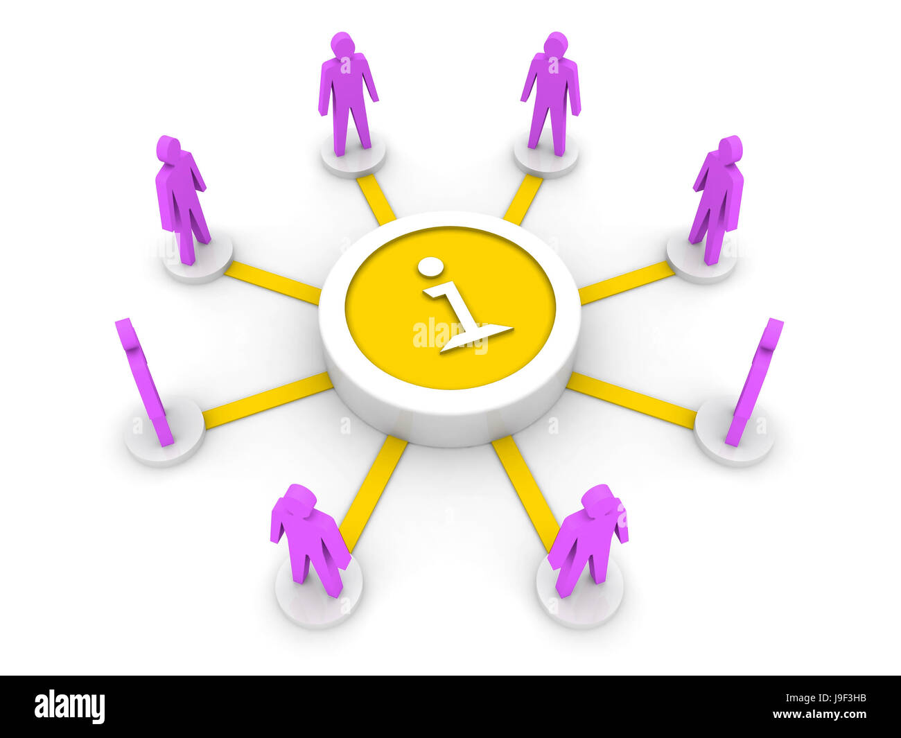 Source of information. Concept 3D illustration Stock Photo - Alamy