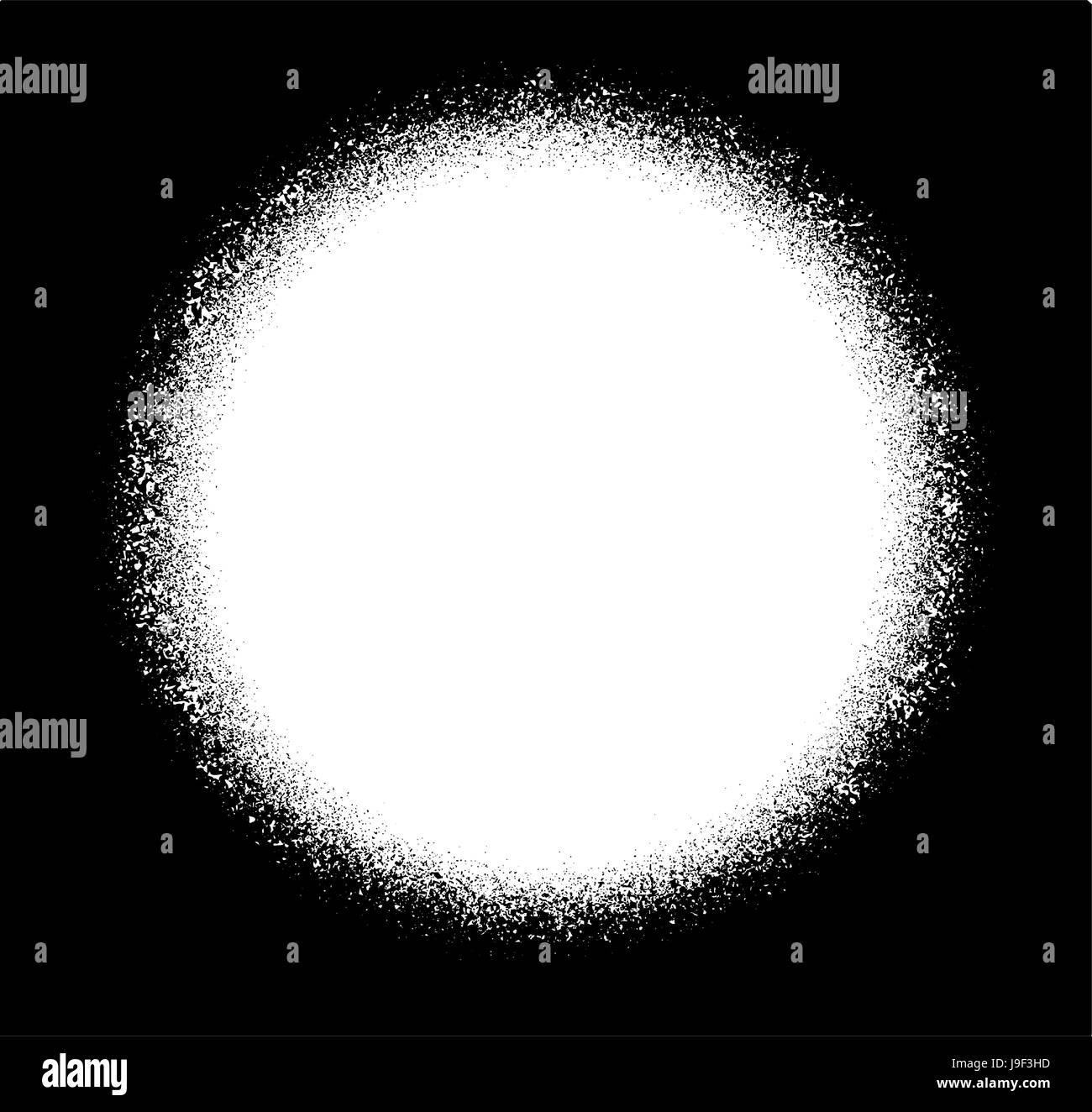 Black round frame in grunge style. Grunge background Stock Vector Image ...