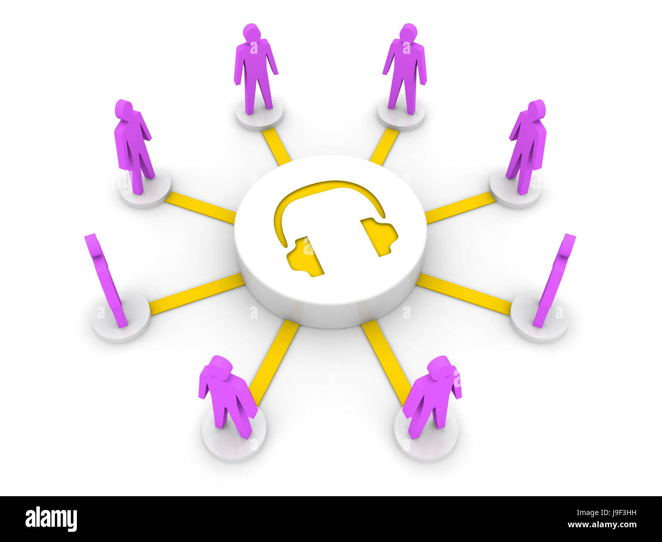 Team listen Cut Out Stock Images & Pictures - Alamy