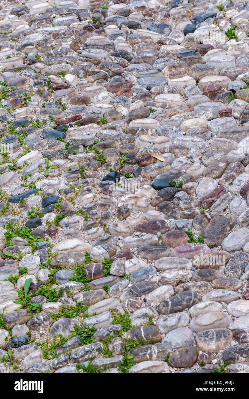 Stone path and walkways in Greece Stock Photo - Alamy