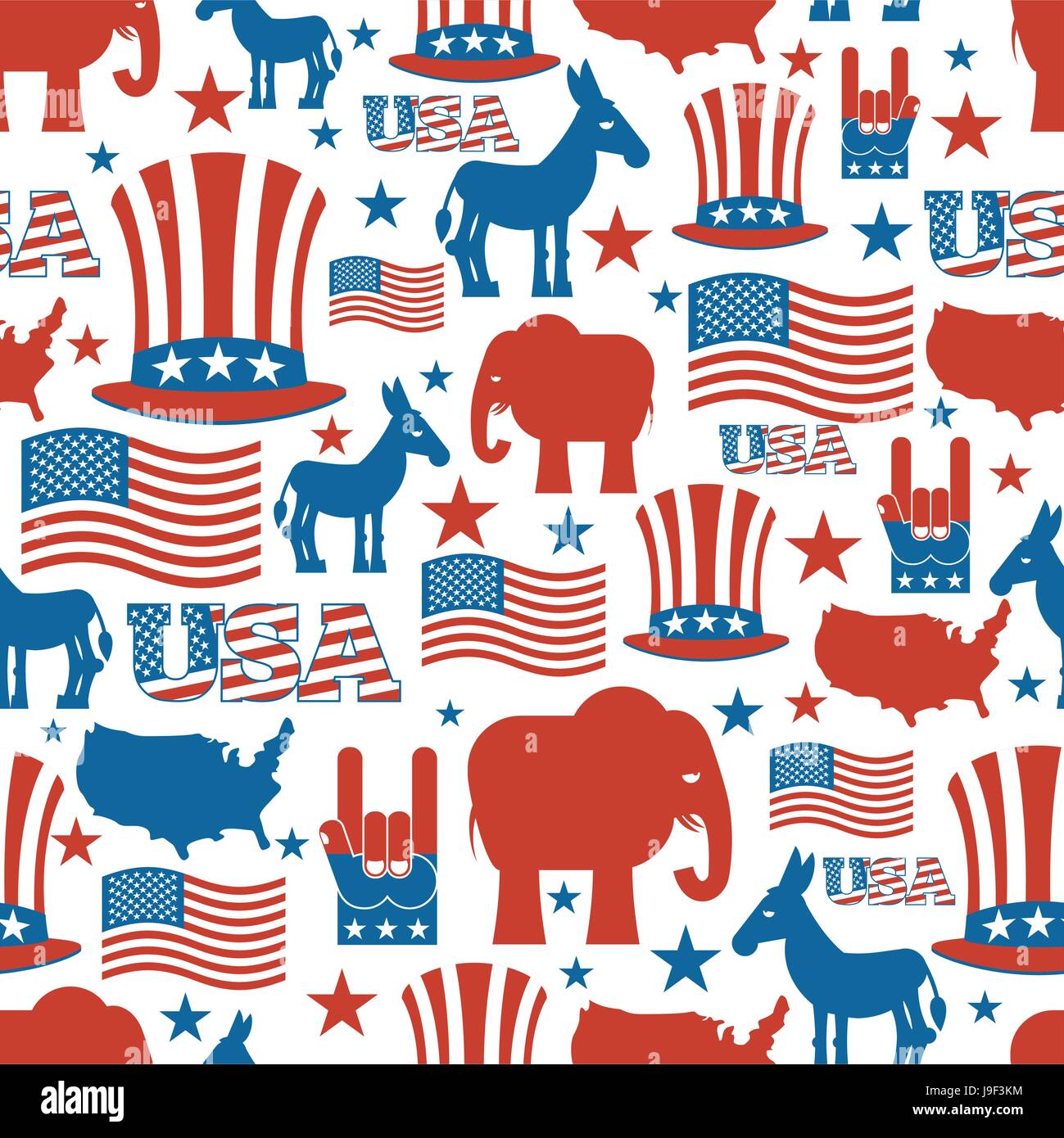 Symbols of the usa uncle sam Stock Vector Images - Alamy