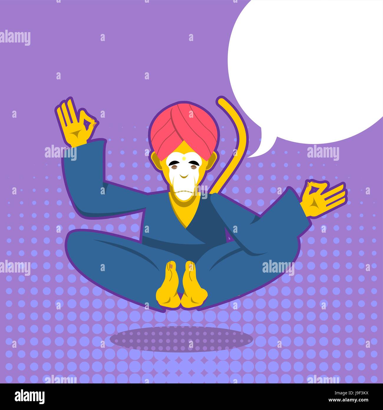 Monkey temple india Stock Vector Images - Alamy