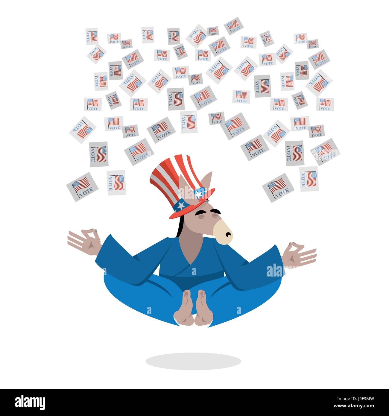 Donkey with an hat Stock Vector Images - Alamy