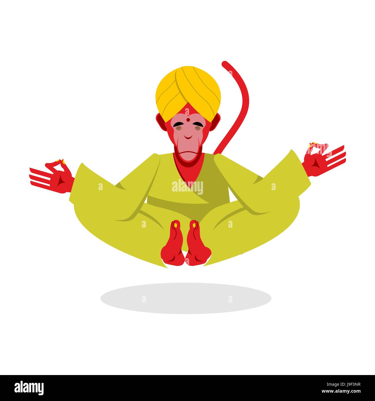 India monkey Stock Vector Images - Alamy