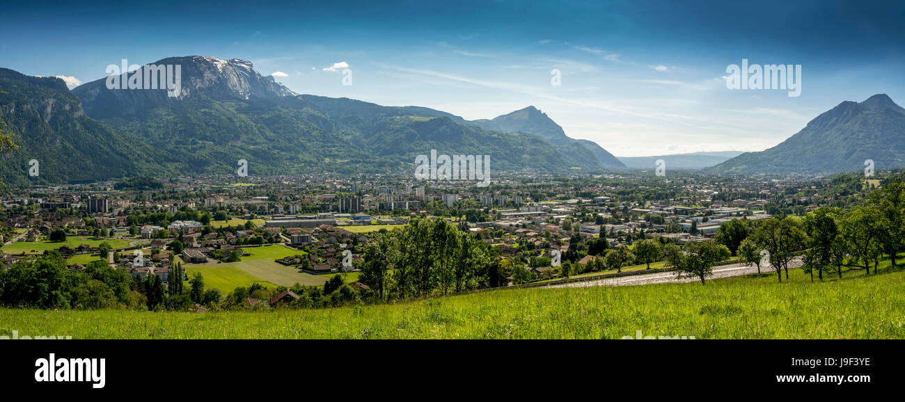 Arve valley near Cluzes. Haute-Savoie.France Stock Photo - Alamy