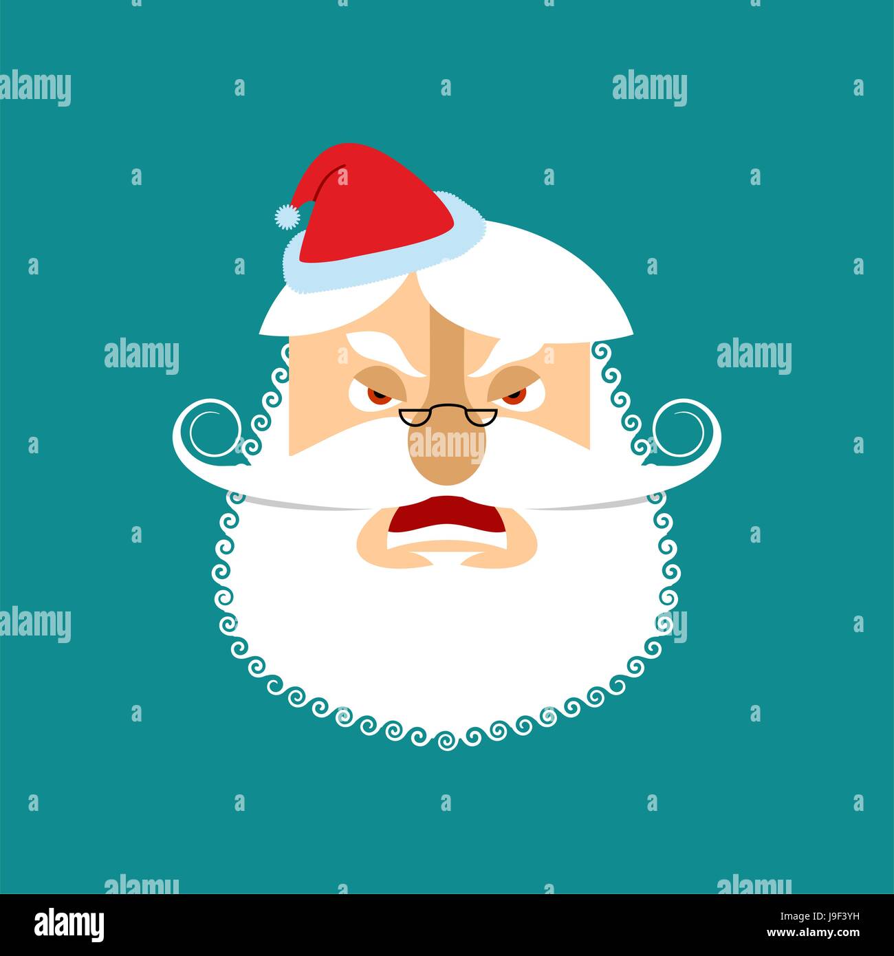 Santa claus emoji icon vector vectors hi-res stock photography and ...
