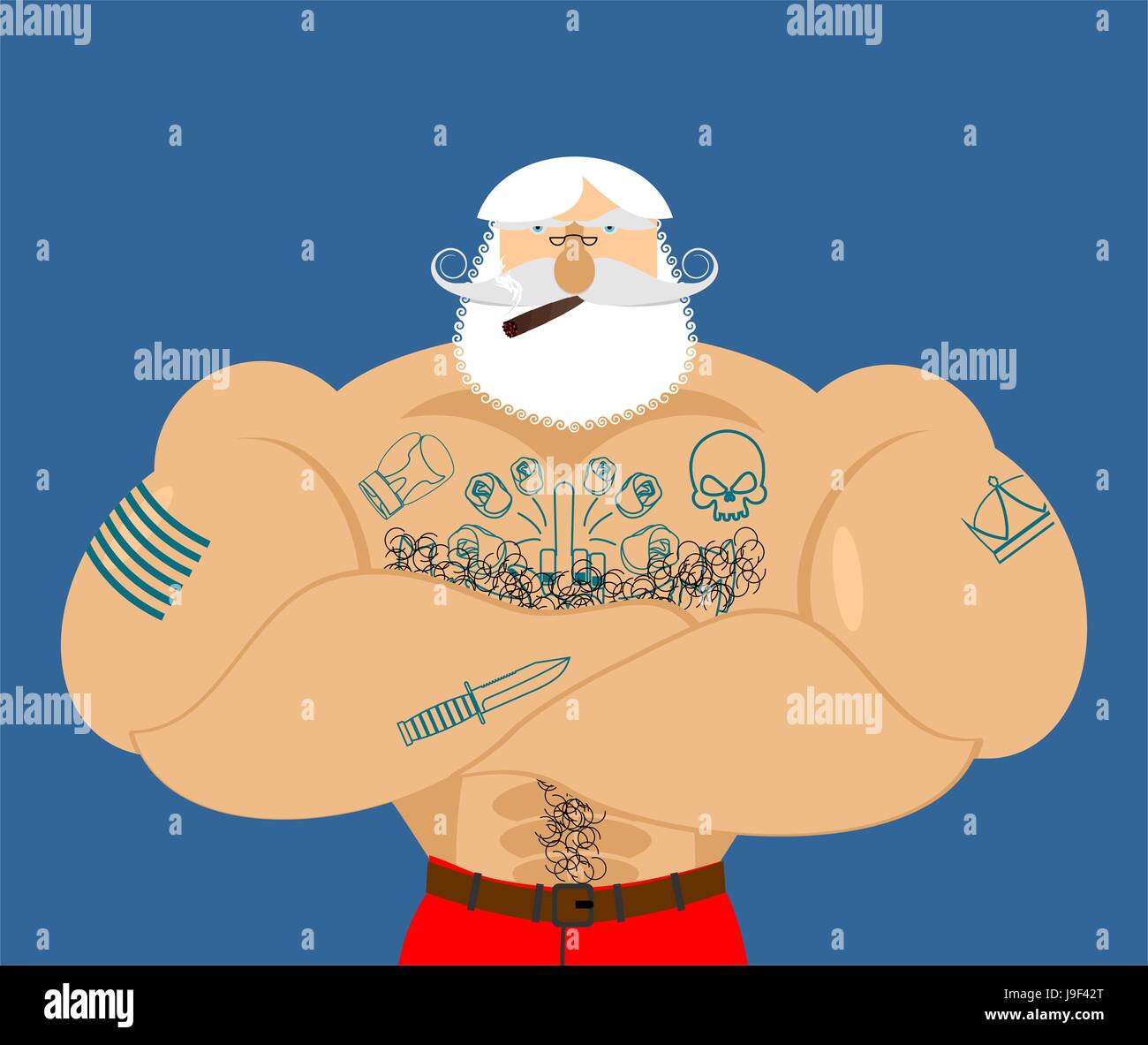 Male face tattoos Stock Vector Images - Alamy