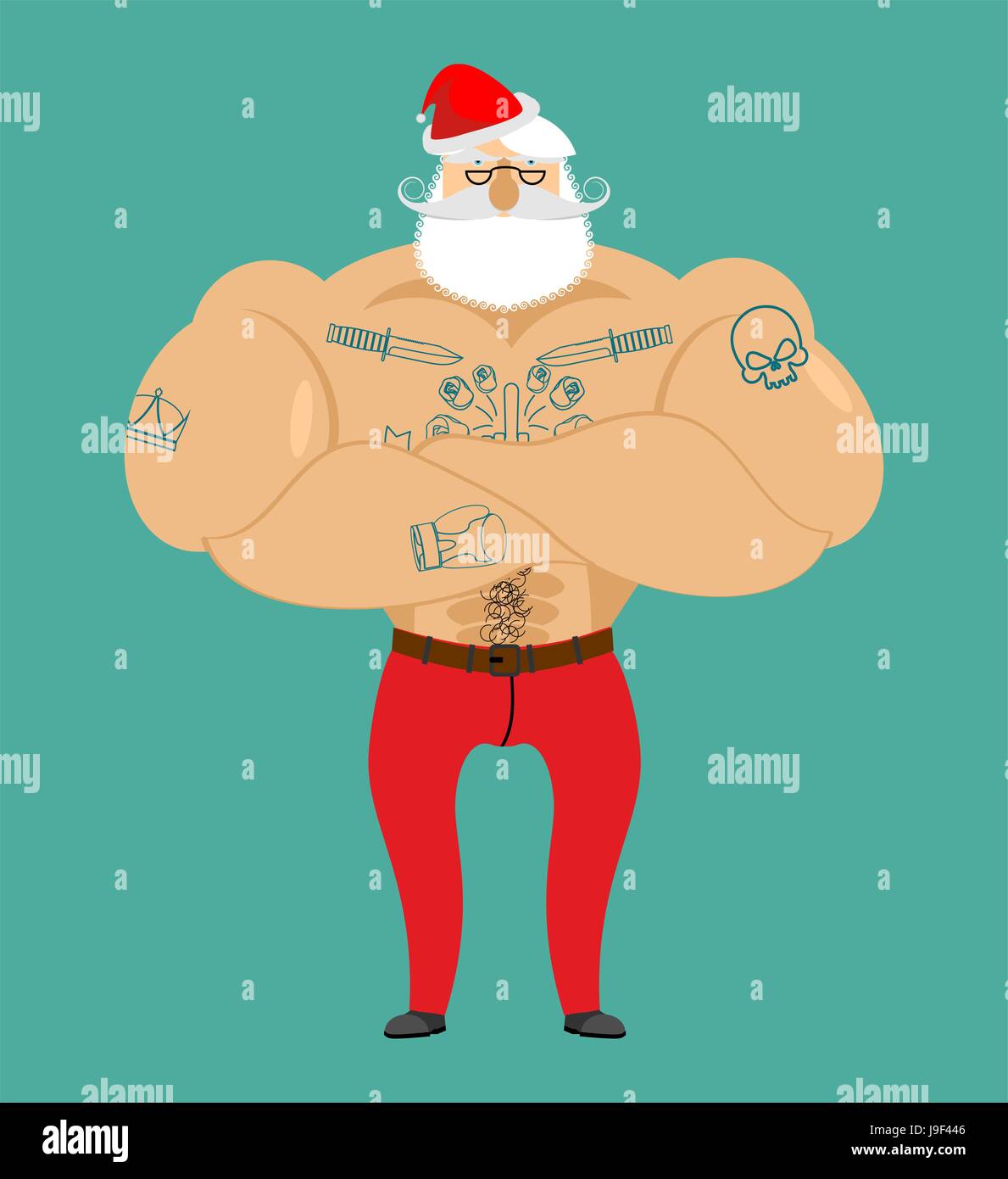 Cartoon man tattoos hi-res stock photography and images - Alamy