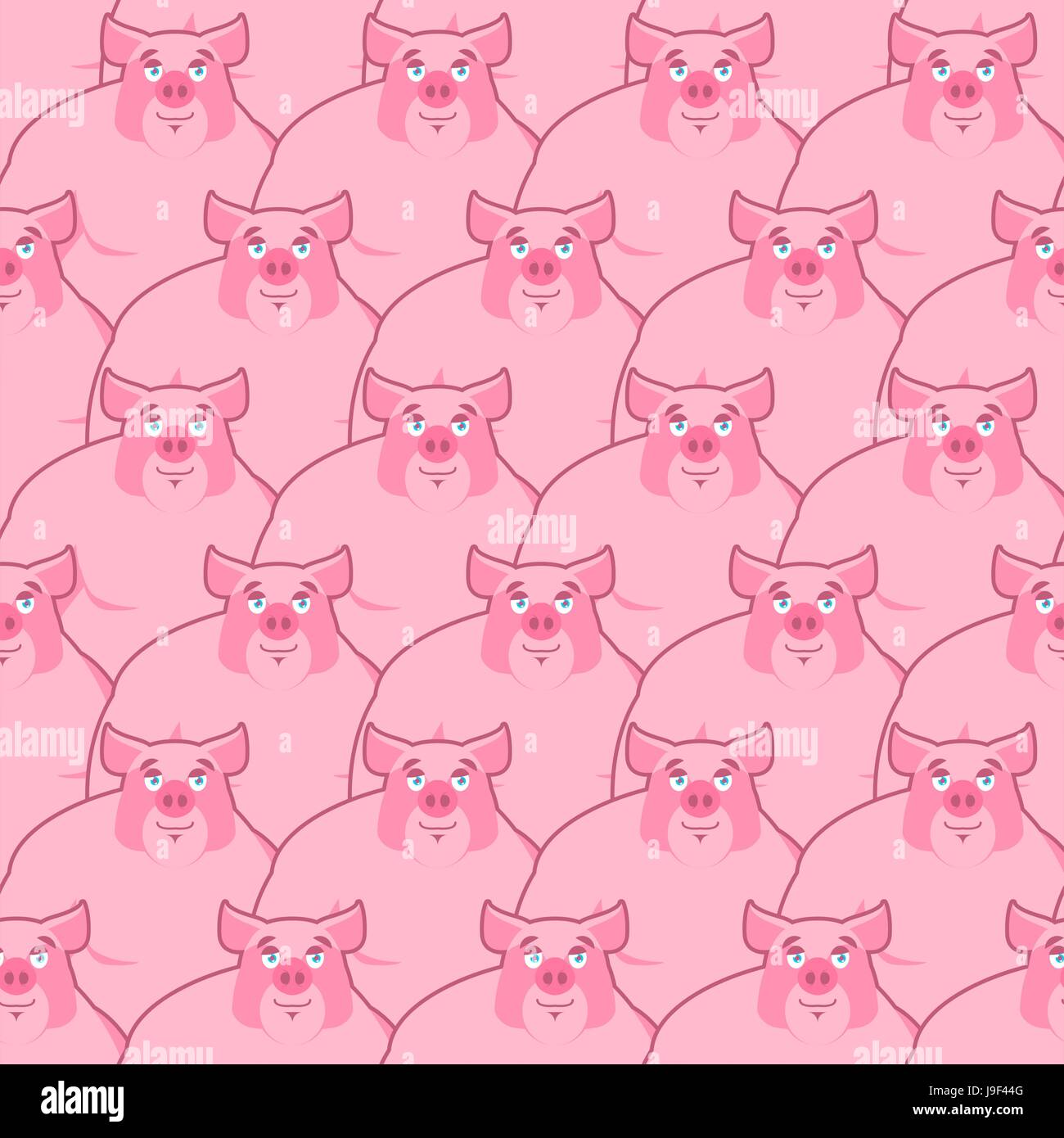 Pig seamless pattern. Piglet background. Farm animal texture. pigs ...