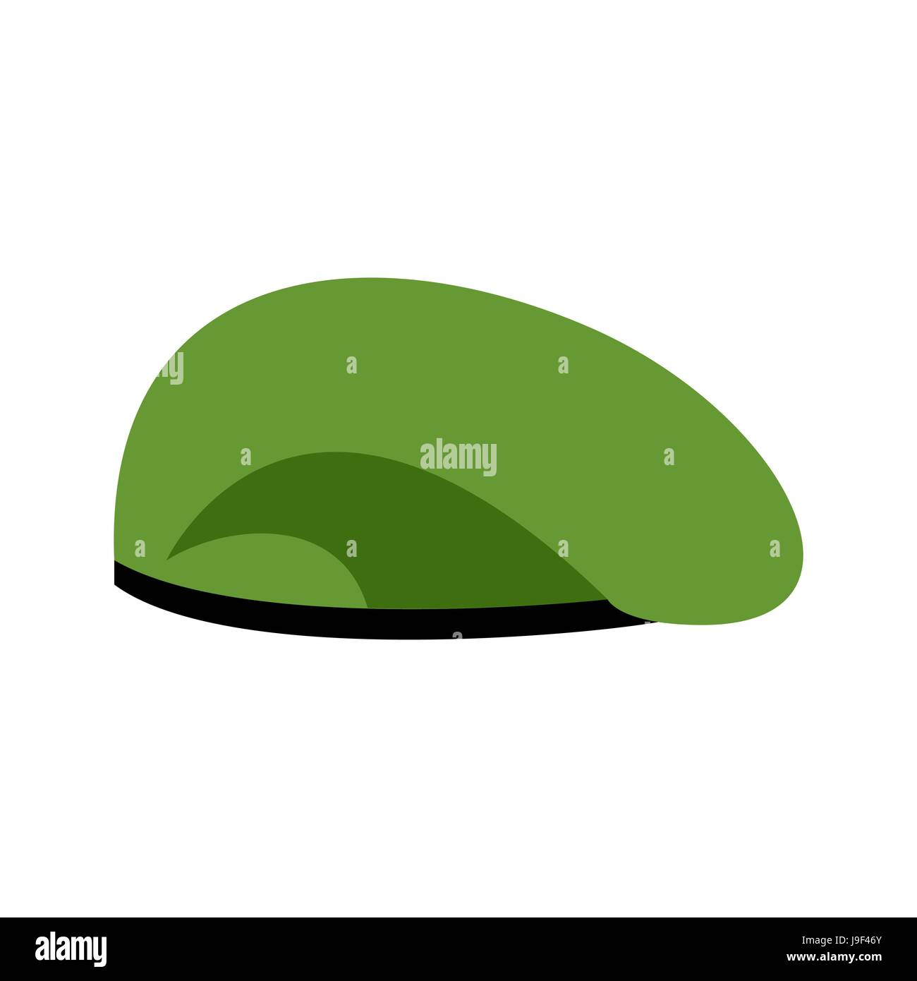 Beret military Green. Soldiers cap. army hat. War barret Stock Vector ...