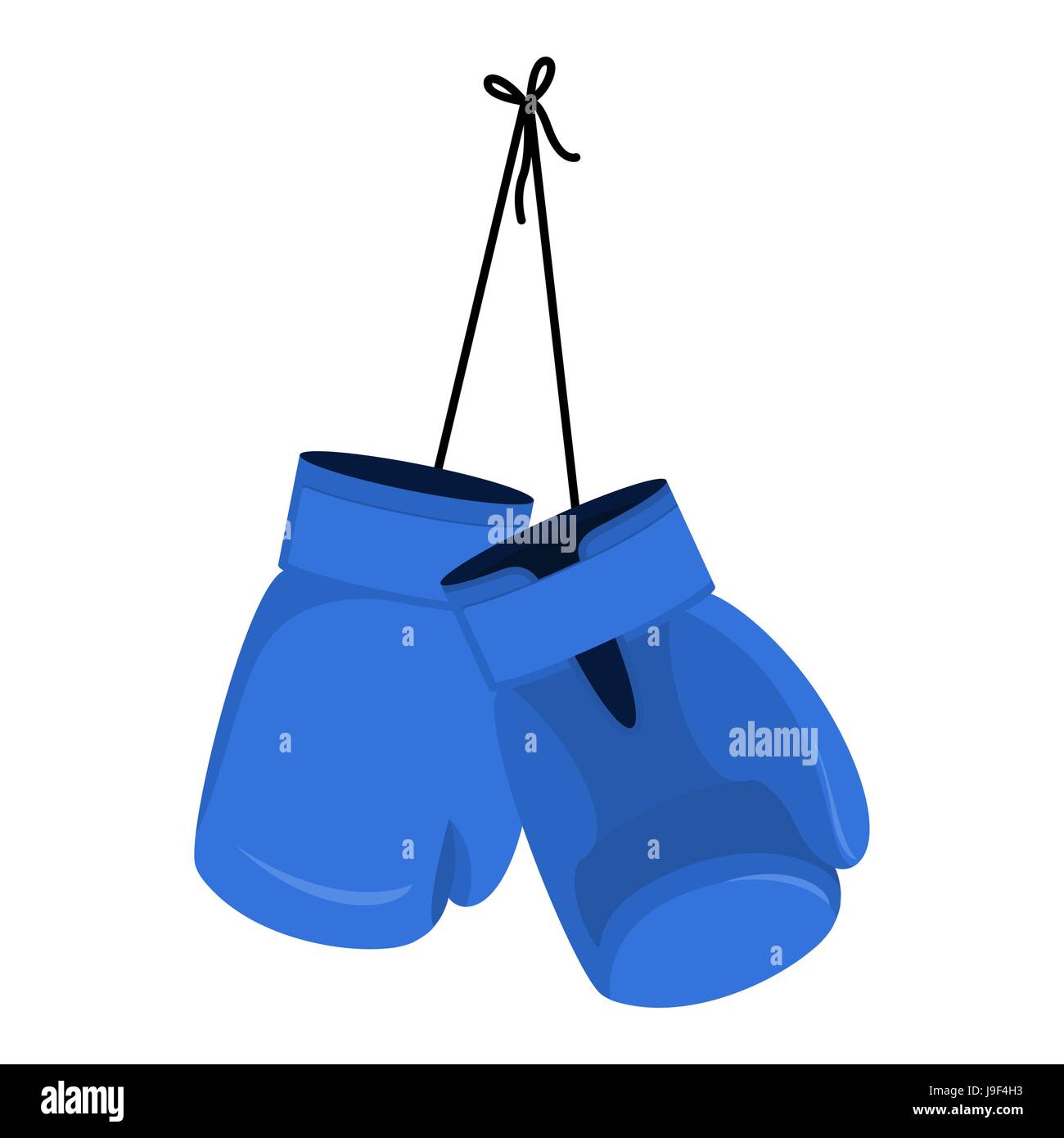 Boxing gloves hanging up Stock Vector Images - Alamy