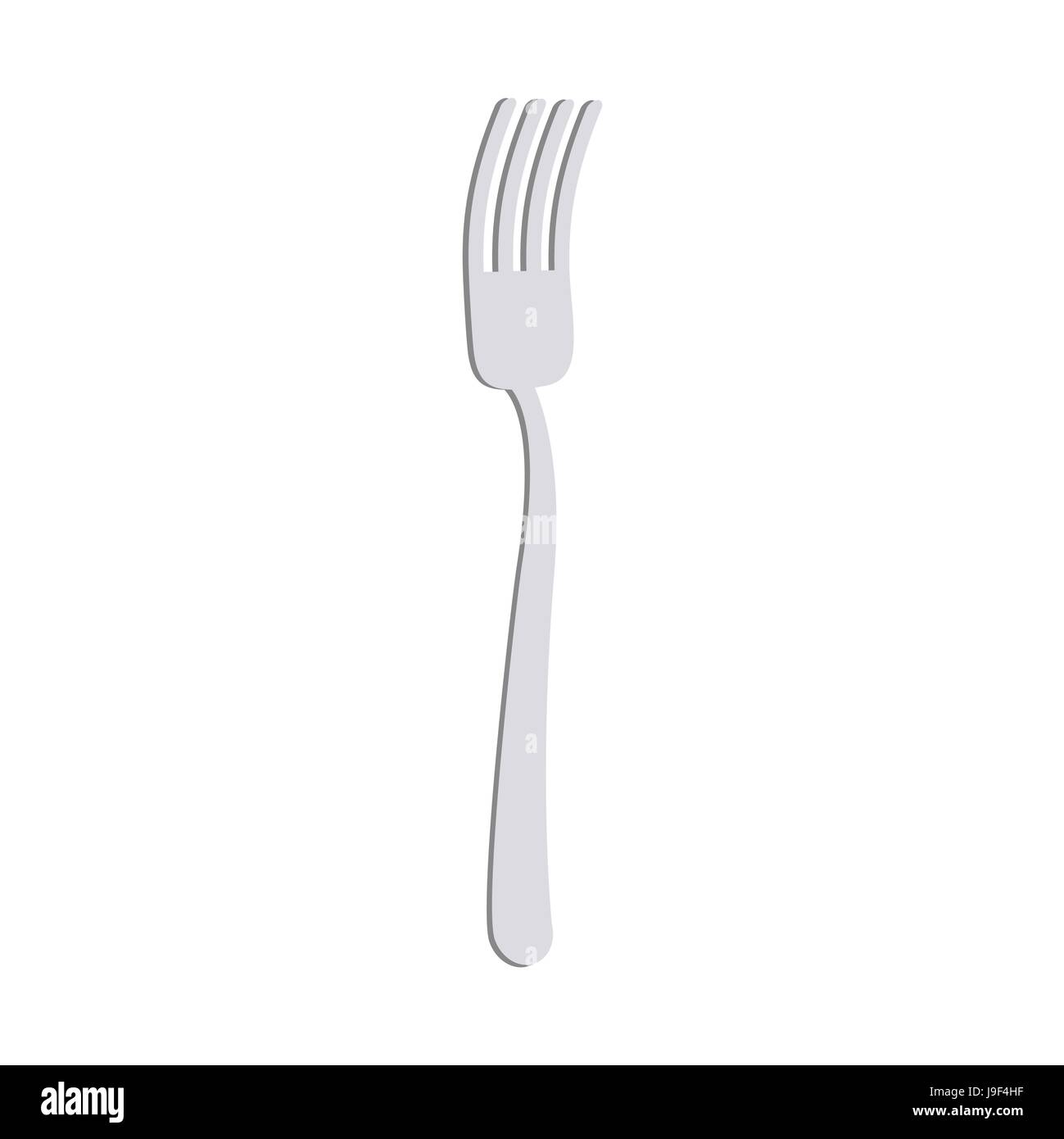 fork isolated. Cutlery to eat on white background Stock Vector Image ...