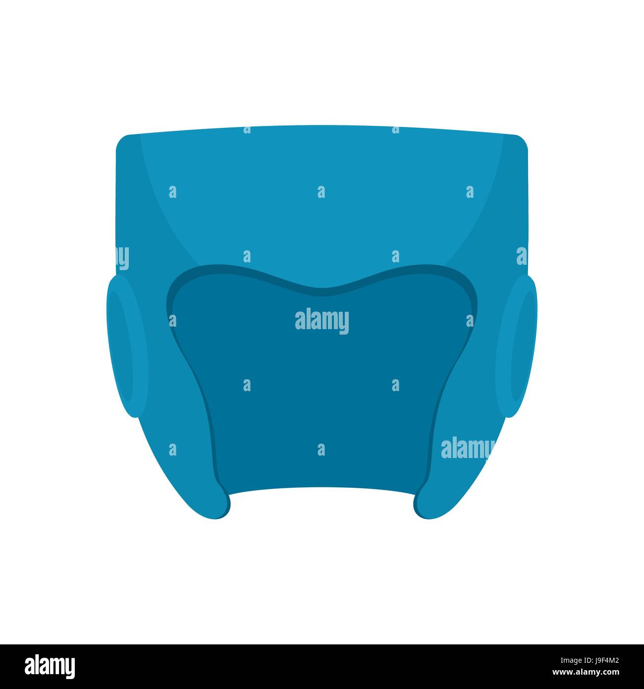 Boxing helmet blue. Boxer mask isolated. Spor Accessory for training ...